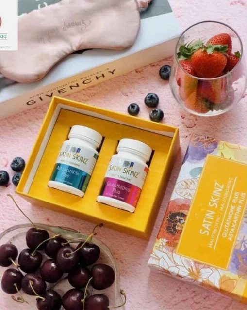 IMPROVED SATIN SKINZ (Authentic 5X Whitening & Anti-Aging Tabs) 2 ...