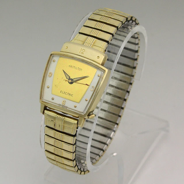 HAMILTON ELECTRIC EVEREST 500 Movement Asymmetrical Gold Filled ...