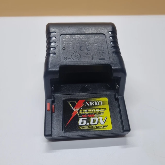 GENUINE NIKKO POWER Ni-Mh 6.0v Slide Quick Battery Charger 0.2a 7.5v ...