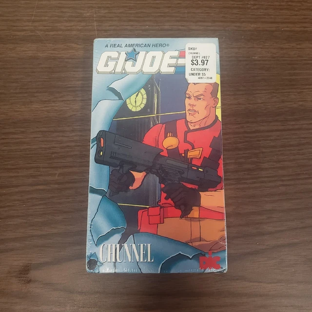 *GI JOE: CHUNNEL* VHS 1992 DCI Hero Movie Video Tape Film NEW Factory ...