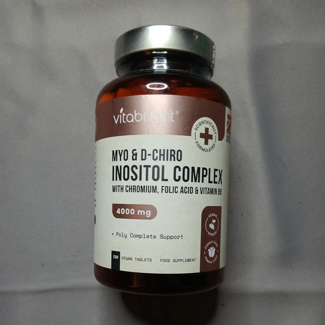 MYO-INOSITOL & D-CHIRO Inositol Tablets with Folate & Chromium – PCOS ...