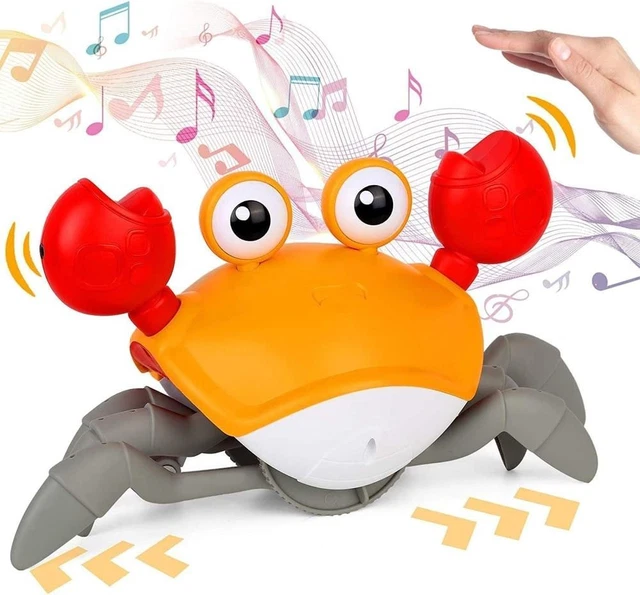 CRAWLING CRAB BABY Toy, Infant Electronic Light Up Toys with Music and ...