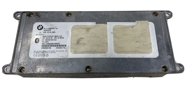 BMW 7-SERIES E65 Bluetooth Telematics Control Module Ecu Unit ...