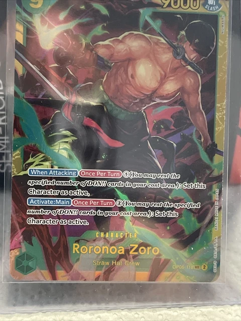 ONE PIECE RORONOA Zoro OP06-118 SEC Secret Rare Wings Of The Captain ...
