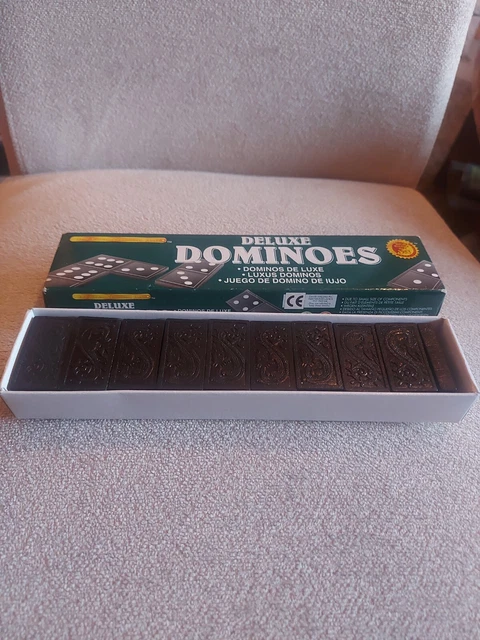 DAVID HALSALL DELUXE Traditional Dominoes Set. Good Condition £10.00 ...