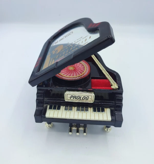 VINTAGE PROLOG KINGS Grand Piano Music Box + Jewellery Case Piu Mosso ...