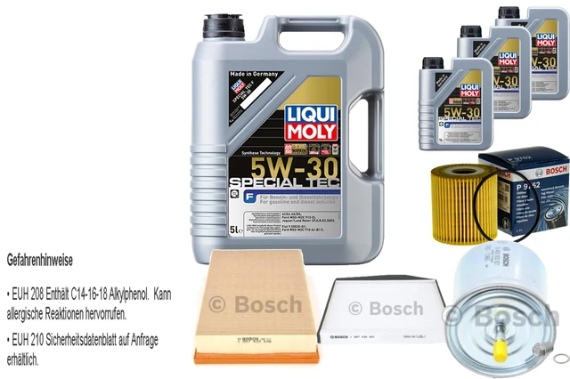 BOSCH INSPECTION SET 8L Liqui Spécial Moly Tec F 5W-30 pour Volvo S80 Je 2.4 EUR 161,72 ...