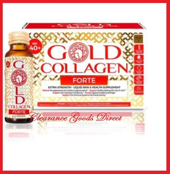 GOLD COLLAGEN FORTE 40+ Gold Collagen Extra Strength 10 Day Programme ...