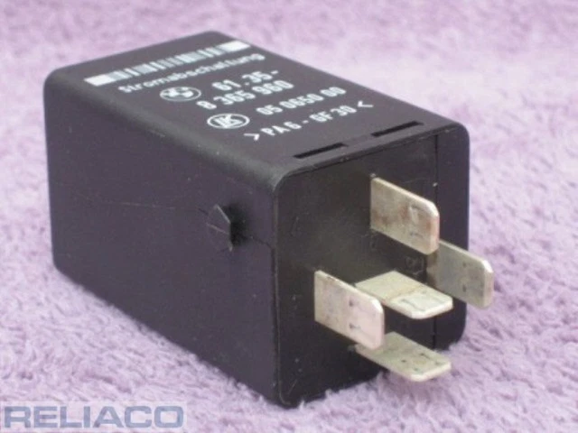 BMW E38 E39 E53 X5 Current Disconnection Consumer Shutdown Black Relay ...