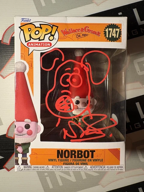 WALLACE AND GROMIT - Gromit Signed by Nick Park Funko Pop SWAU COA £208 ...