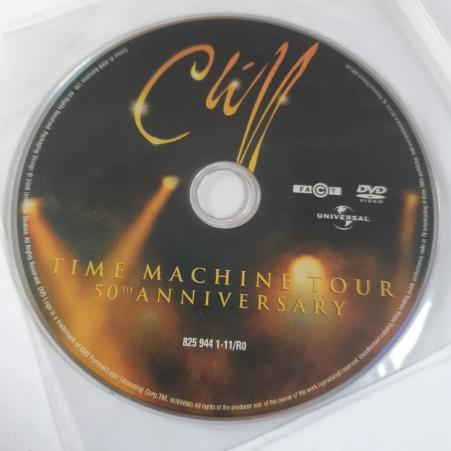 CLIFF RICHARD: 50TH Anniversary Time Machine Tour DVD (2008) Disc Only ...