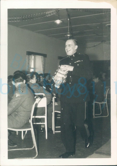 1950S BRITISH SOLDIER Photo of REME Troop Dinner Libya Officer 3.5x2.5 ...