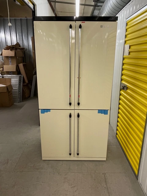 SMEG VICTORIA FQ960P 4-Door American Style Fridge Freezer, Cream £1,250 ...