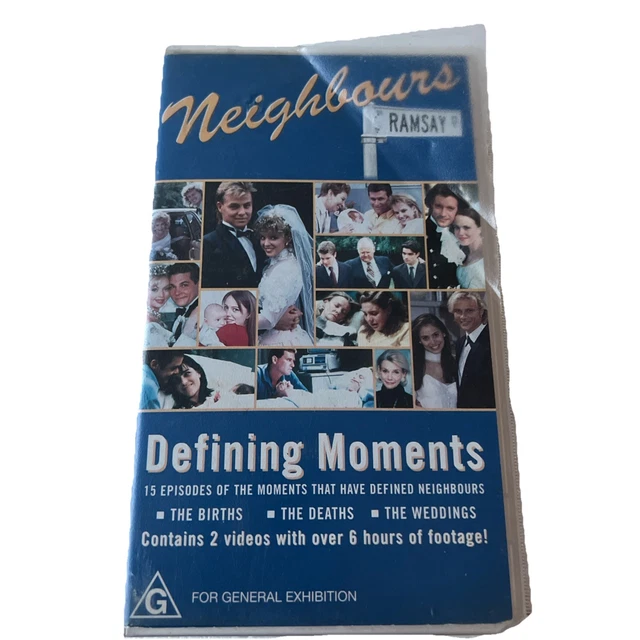NEIGHBOURS DEFINING MOMENTS VHS Rare Australian Tv Series Merchandise ...