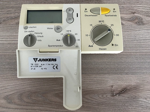 ORIGINAL GEBRAUCHTE JUNKERS TR200 Ceracontrol Raumthermostat - Heizungsregelung EUR 80,00 ...