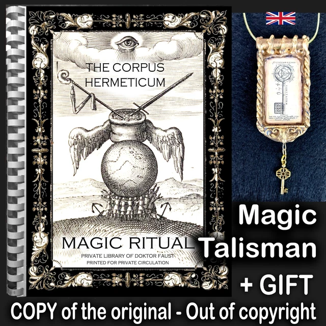 ANTIQUE BOOK OCCULT magic ritual grimoire witchcraft practical manual ...