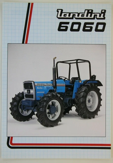 PROSPECTUS BROCHURE TRACTEUR LANDINI 6060 traktor tractor trattori ...