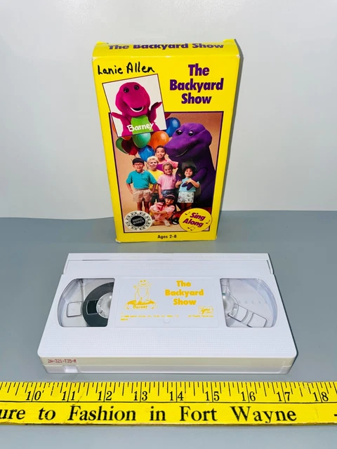 BARNEY THE BACKYARD Show VHS Tape 1992 Lyons White Tape Songs Video ...