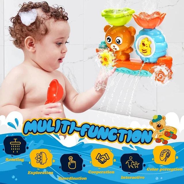 BABY BATH TOY Water Spray Set Monkey Model Fountain Fun Bathtub ...