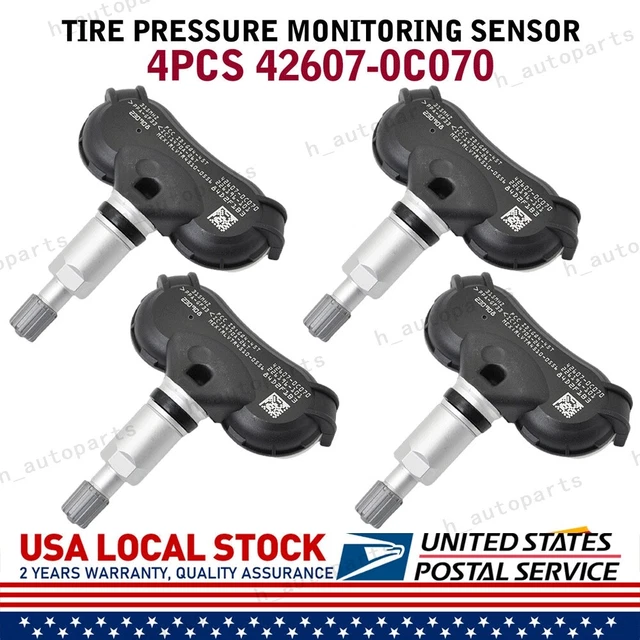 4×GENUINE TPMS TIRE Pressure Sensor 42607-0C070 For Toyota Sienna ...