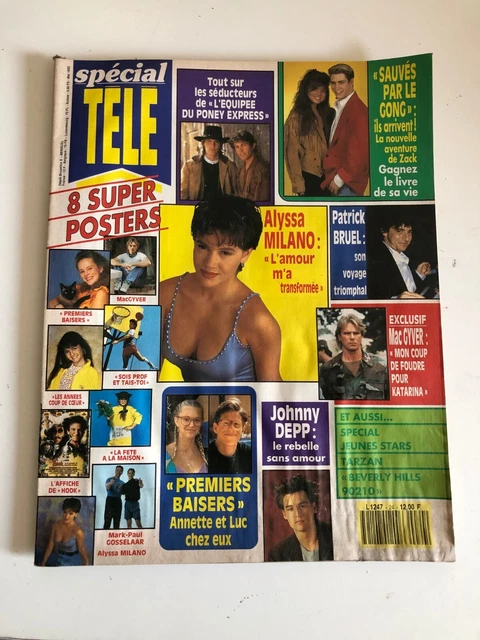 MAGAZINE REVUE SPECIAL TELE n° 24 avec posters attachés vintage 92 ...