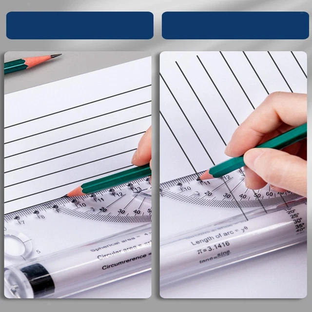 MEASURING ROLLING RULER 12inch Parallel Line Drawing Ruler for School ...