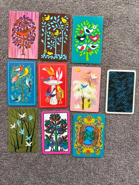 ORIGINAL SWAP PLAYING cards birds silver and gold EUR 3,03 - PicClick FR