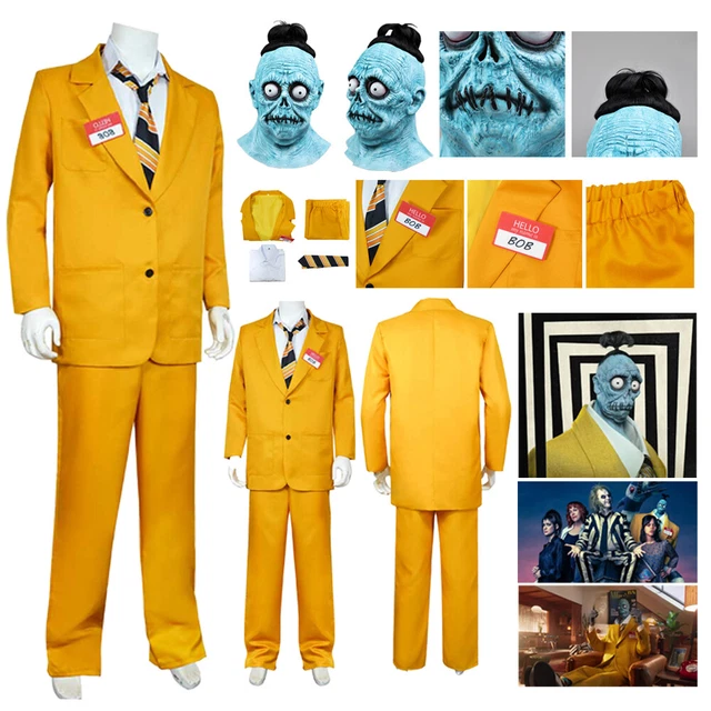 2024 BEETLEJUICE 2 Shrunken Head Bob Cosplay Halloween Costume Suits ...