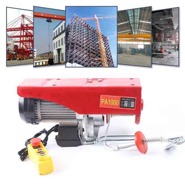 ELECTRIC LIFTING HOIST Winch Scaffold Gantry Workshop Garage Crane ...