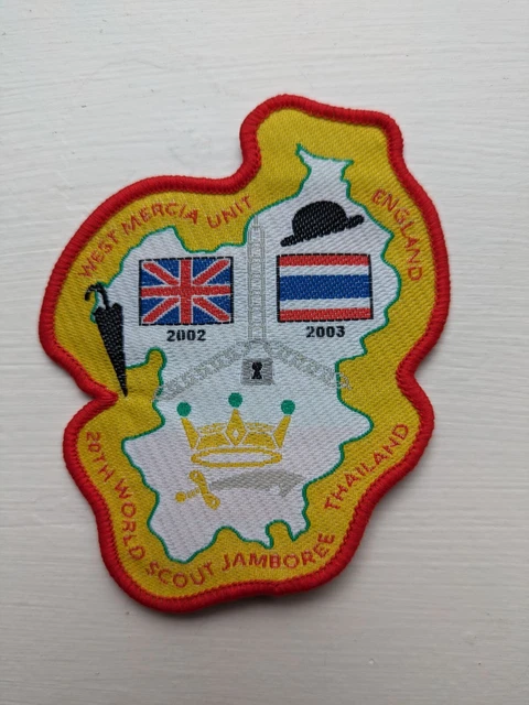 SCOUT BADGE - 2003 World Scout Jamboree Thailand, West Mercia Unit ...