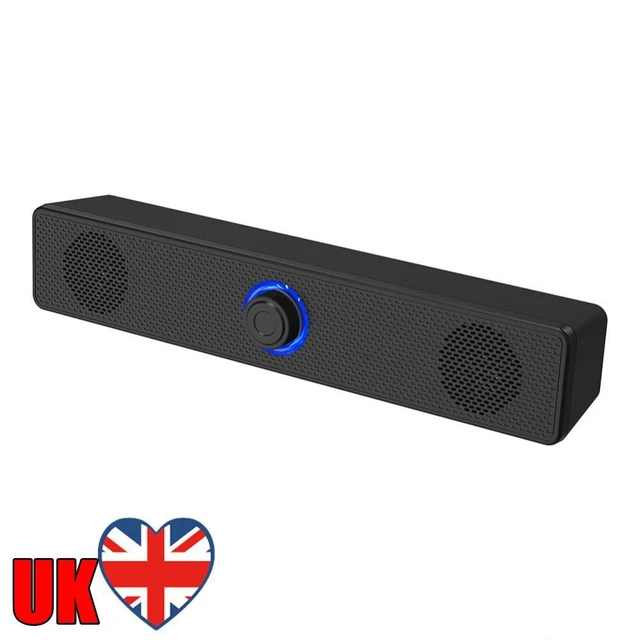 BLUETOOTH-COMPATIBLE SPEAKER HOME Theater Wired Soundbar USB 3.5 Jack ...
