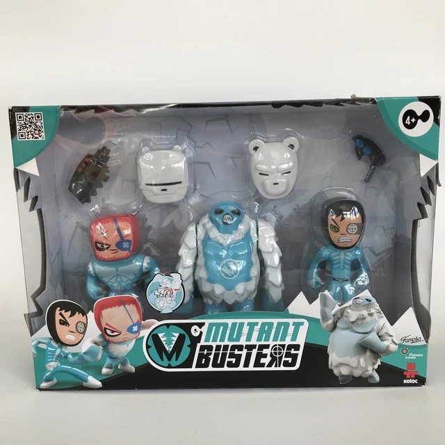 MUTANT BUSTERS ACTION FIGURES Mutant Hell Freeze 3 figure & Accessories ...