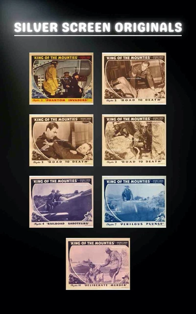 KING OF THE Mounties 7x Original US Lobby Cards Allan Lane 1942 £150.00 ...