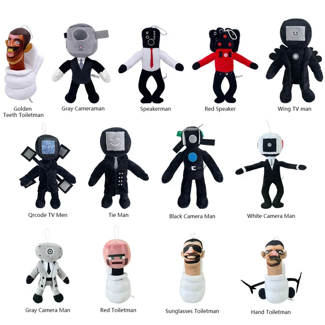 Skibidi Toilet Plush Toiletman Doll Cameraman Speakerman Stuffed Toys