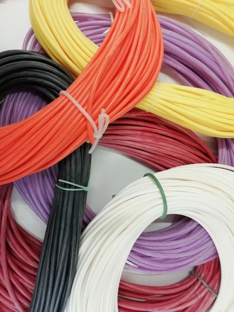 FLYING C BODY Tubing 4 and 5mm Silicone (Latex) Flying Cs Lures 5Mts or ...