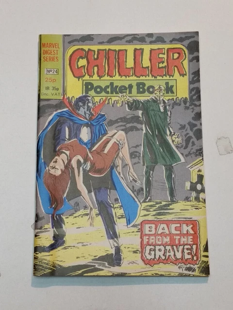 CHILLER #24 MARVEL Digest Series Dracula British Comic Pocket Book £9. ...