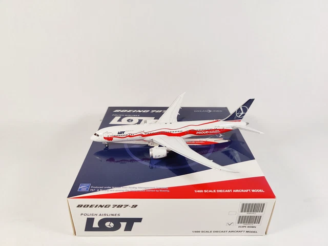 LOT POLISH AIRLINES Boeing 787-9 Dreamliner Model 1:400 Scale JC Wings ...