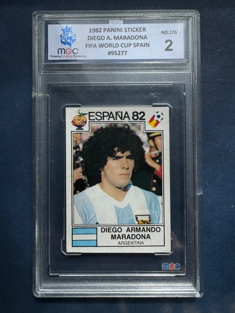 ICONIC ESPANA 82 Panini Sticker Maradona 1982 World Cup Spain Great Eye ...