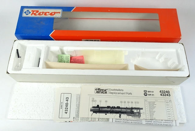 ROCO 43243 LEERKARTON Dampflok BR 01 DB H0 OVP HO Leerverpackung empty ...