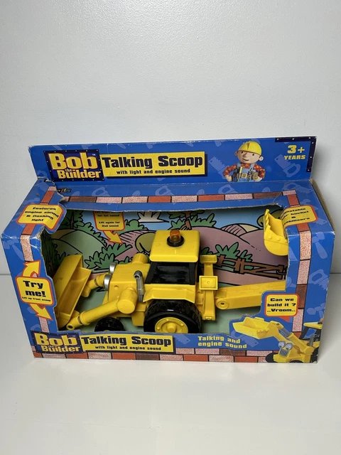 BOB THE BUILDER Scoop The Digger - Push Toy Vehicle With Box Working ...