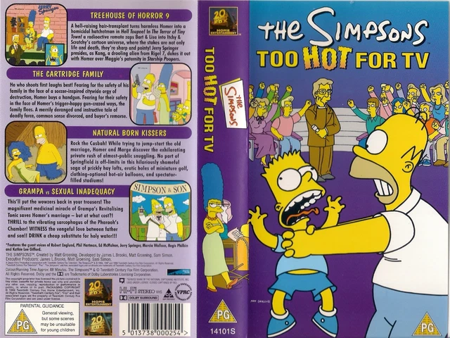 THE SIMPSONS TOO Hot For TV [VHS] £6.50 - PicClick UK
