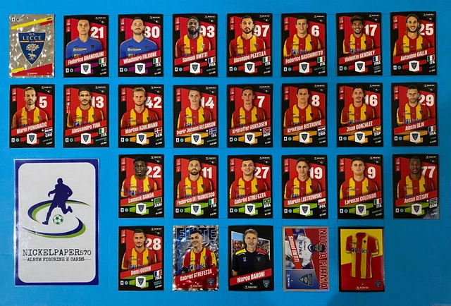 FIGURINE CALCIATORI PANINI 2022-23 2023 Squadra Lecce Completa 27 Figurine EUR 10,00 - PicClick FR