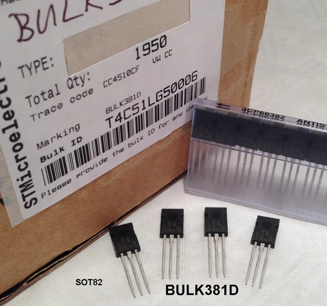 10 PEZZI / 10 pezzi BULK381D = BUL38D / BUL381D in SOT82 400V / 750V 5A NEW ~ EUR 8,60 - PicClick IT