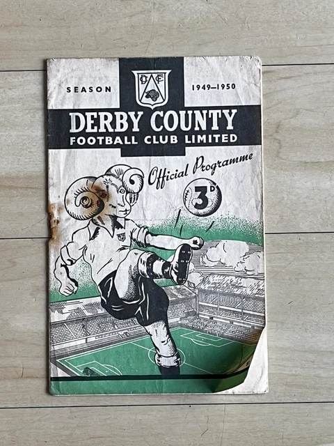 DERBY COUNTY VS Birmingham Football Programme 1949 £8.63 - PicClick UK