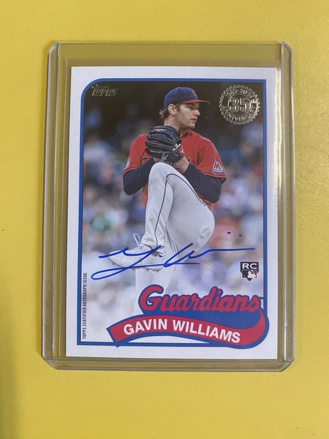 GAVIN WILLIAMS CLEVELAND Guardians 2024 Topps 1989 Auto #89BA-GW EUR 16 ...