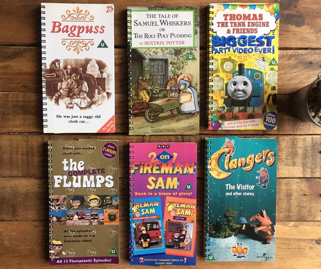 RECYCLED/UPCYCLED CHILDREN’S TV Shows VHS Notebook £7.58 - PicClick UK