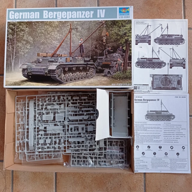 TRUMPETER 00389 GERMAN Bergepanzer IV 1:35 gebraucht EUR 23,00 ...