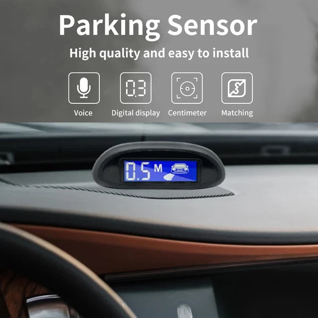 CAR PARKING DETECTOR Sensor With Auto Parktronic Reverse LED Monitor 4 ...