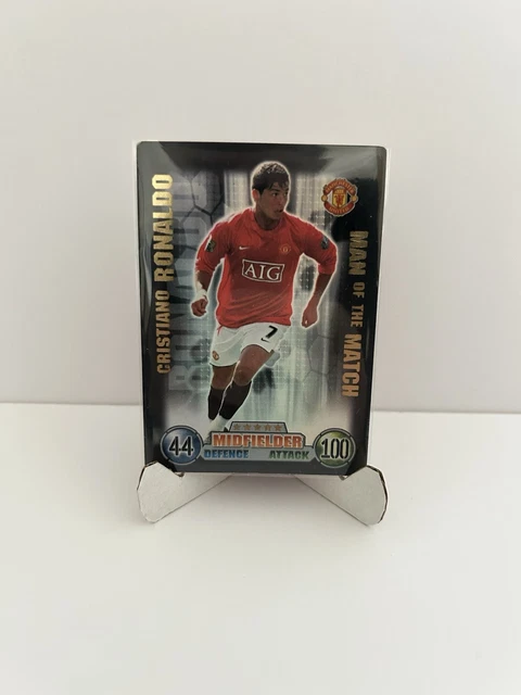 TOPPS MATCH ATTACK Cristiano Ronaldo 07/08 Man Of The Match £17.20 ...
