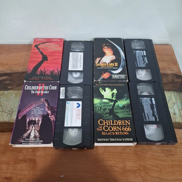 CHILDREN OF THE Corn vhs lot 1,2,3 & Isaac's Return stephen king Horror ...